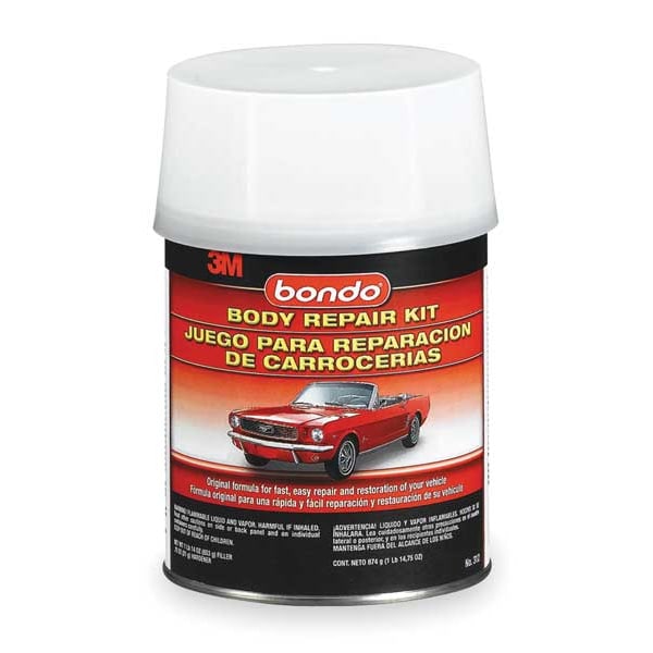 Bondo 1 qt. Light Gray/Red Auto Body Filler Kit 312 | Zoro