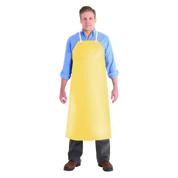 Ansell AlphaTec Bib Apron, Nitrile, 19 mil Thick, Shin Length, Loop ...