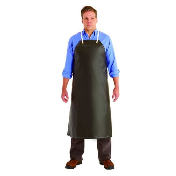 Ansell AlphaTec Bib Apron, Nitrile, 19 mil Thick, Shin Length, Loop ...
