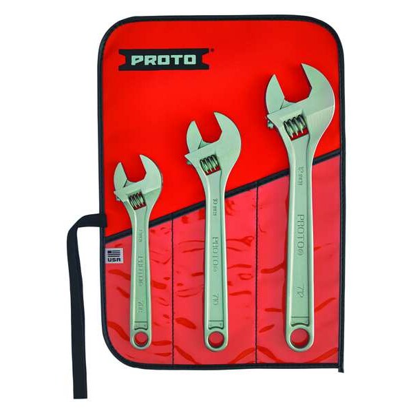 Proto 3 pc. Adjustable Wrench Set (J795) J795 | Zoro