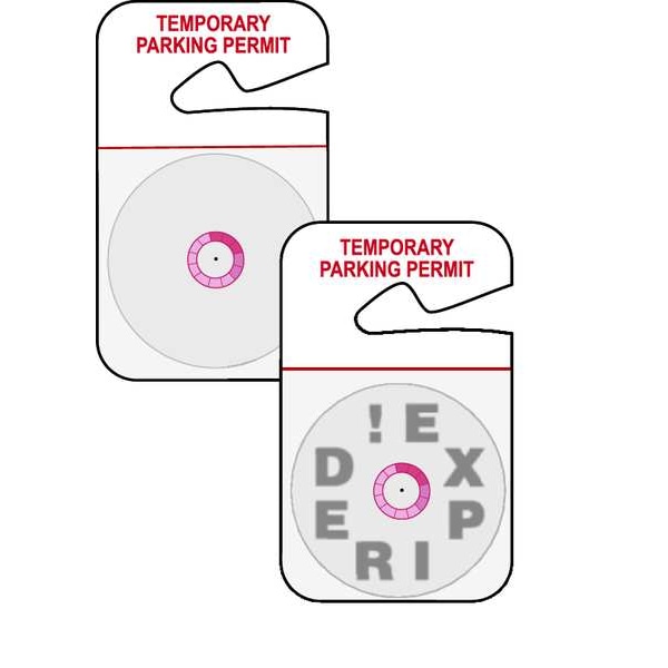 Brady Parking Permit, Paper, 3 in W, Red, 500 PK 95680 | Zoro