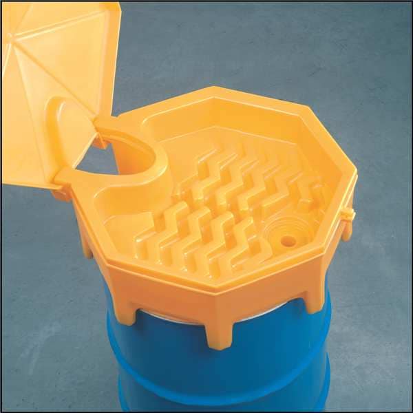 Ultratech Drum Funnel with Lid, 26.5 In, with Spout 499 | Zoro