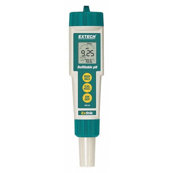 Extech pH Meter, WaterProof, Refillable PH110 | Zoro