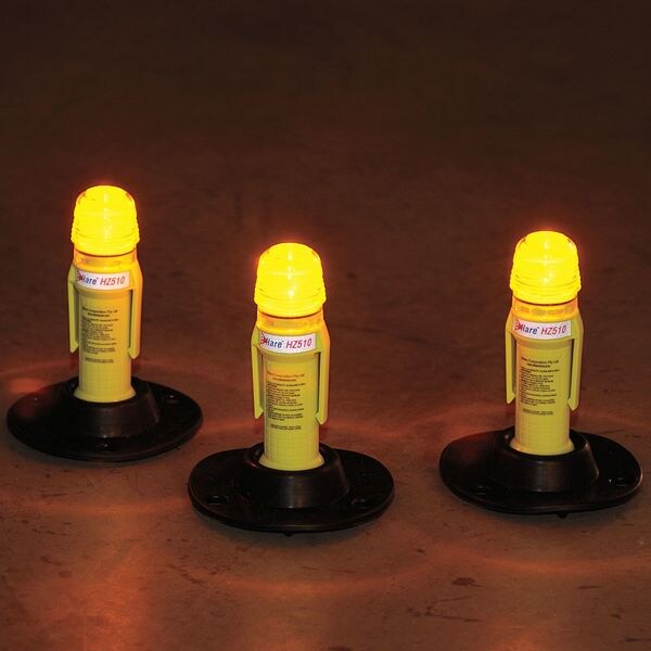 Eflare Landing Zone LED Flare Kit, Amber/Blue 3URZ2 | Zoro
