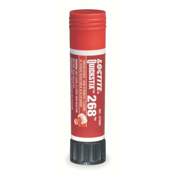 Loctite Threadlocker, LOCTITE 268, Red, High Strength, Solid, 0.32 oz ...