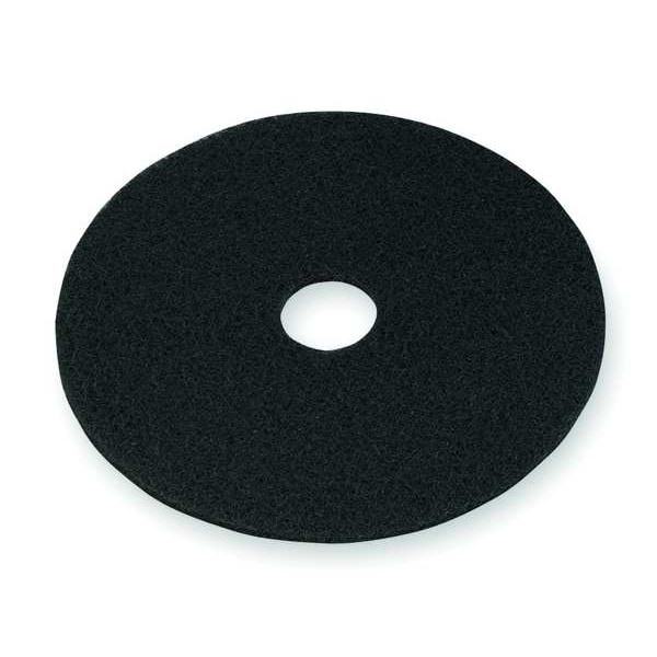 3M Stripping Pad, Stripping, Black, 20 in Dia, Polyester, 5 PK 7200 | Zoro
