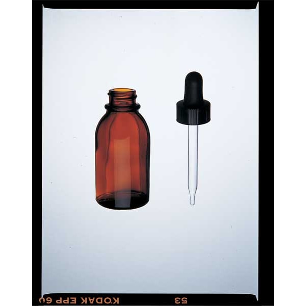Kimble Chase Dropper Bottle, 30mL, Glass, Amber, PK12 15040G-30 | Zoro