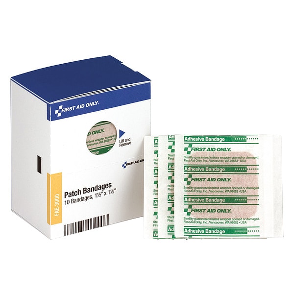First Aid Only First Aid Kit Refill, 1 1/2"X 1 1/2" Patch Plastic ...