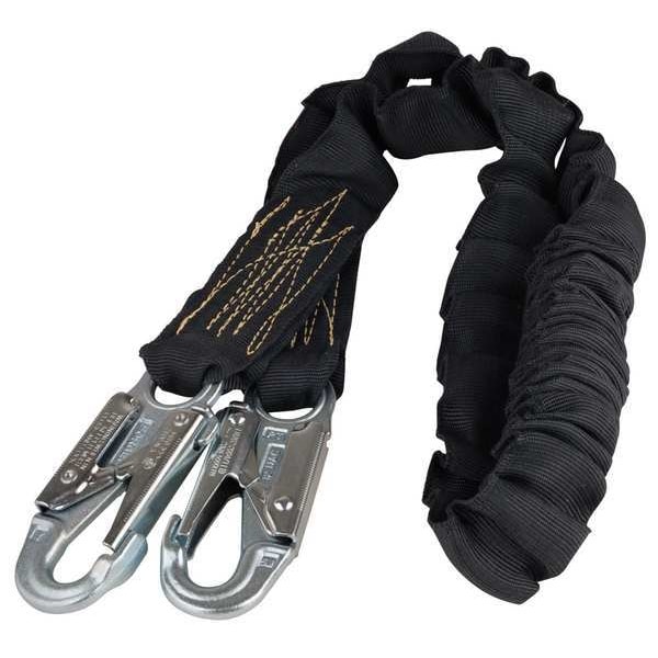 Honeywell Miller Arc Flash Rated Shock Absorbing Lanyard, 6 ft., Black ...