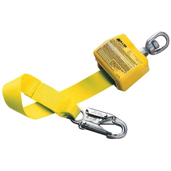 Honeywell Miller Self Retracting Lifeline, 10 ft., Yellow 8327A/10FTYL ...