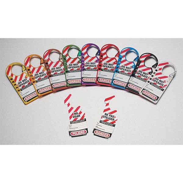 Master Lock Labeled Lockout Hasp, Snap-On, 5 Lock 427CLR | Zoro