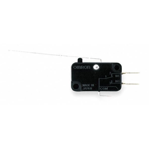 Omron Miniature Snap Action Switch, Hinge, Lever Actuator, SPDT, 10A @ 240V AC Contact Rating V ...