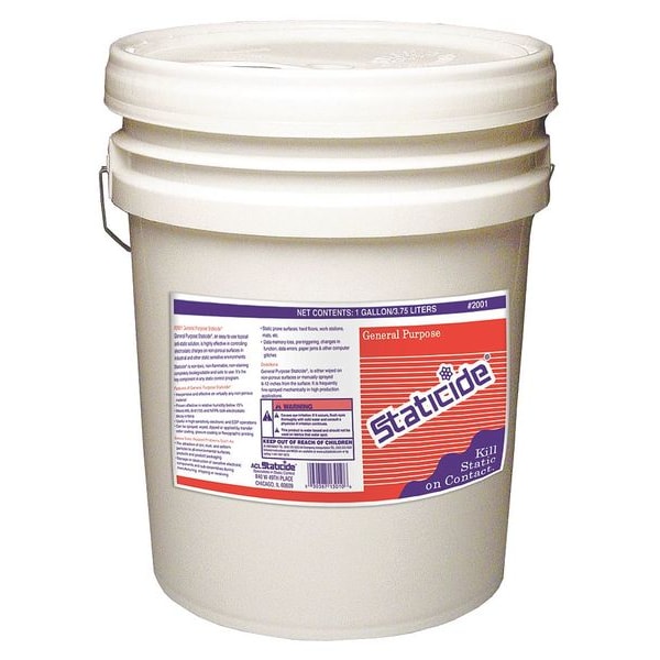 Acl Staticide AntiStatic Liquid, General Purpose, 5 Gal 2001-5 | Zoro