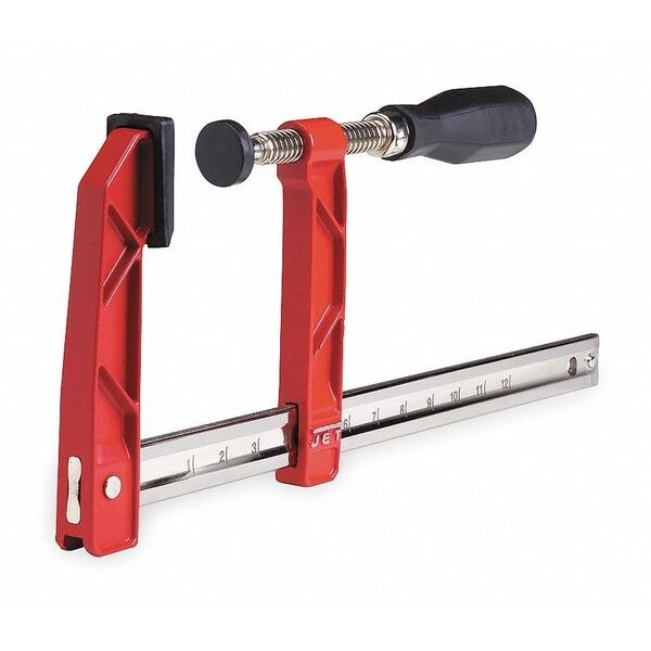 Jet 12" Bar Clamp, Wood Handle and 5" Throat Depth 708059 | Zoro