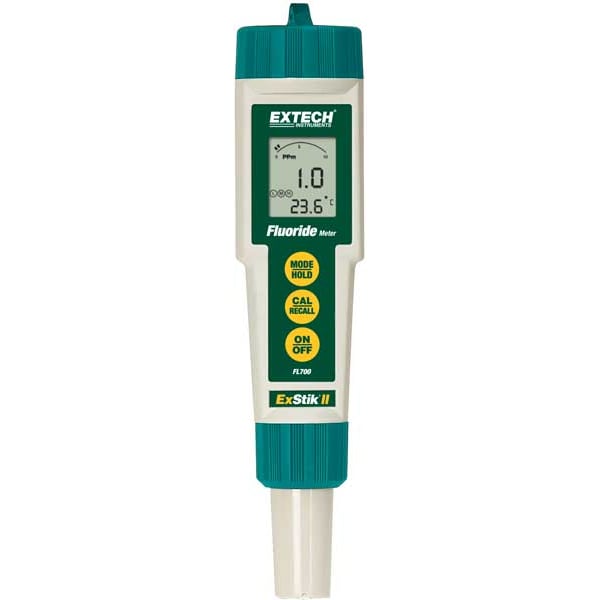 Extech Waterproof Fluoride Meter, Display LCD FL700 | Zoro
