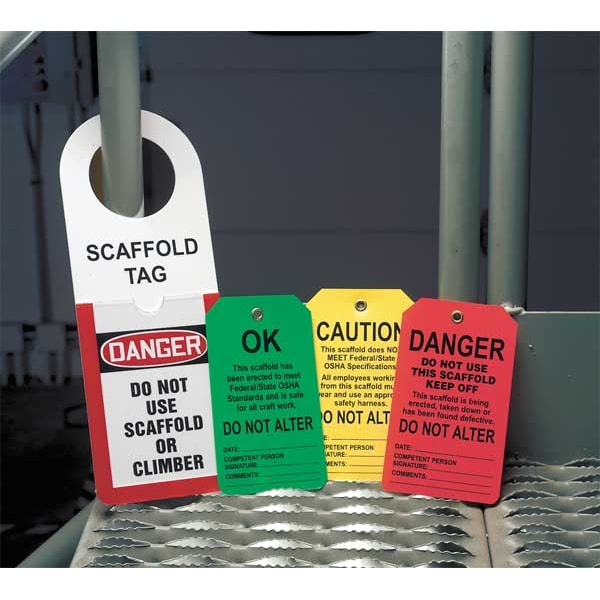 Accuform Scaffold Status Holder, 12 x 4-1/2 in. TSS801 | Zoro