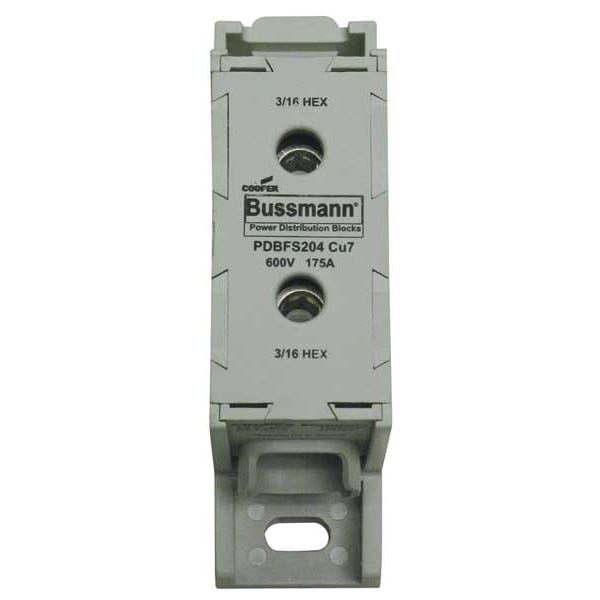 Eaton Bussmann Pwr Dist Block, 175A, 1P, 1P Primary, 600VAC PDBFS204 | Zoro