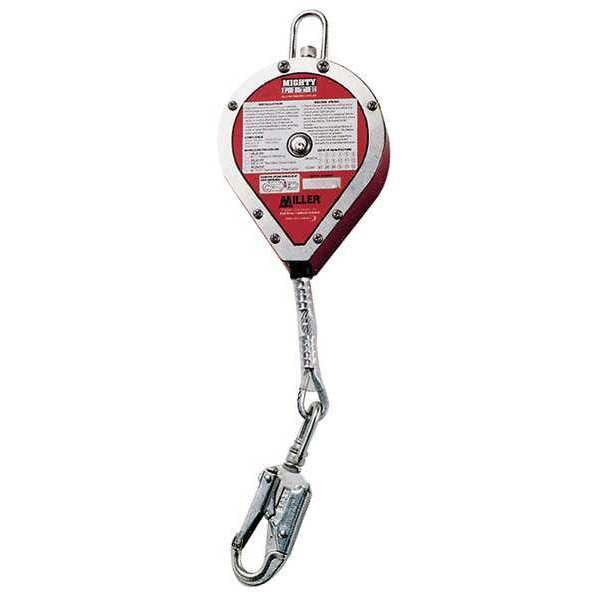 Honeywell Miller Self Retracting Lifeline, 30 ft., Red RLS30S-Z7/30FT ...