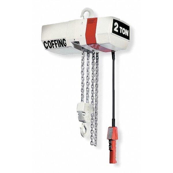 Coffing Hoists Electric Chain Hoist, 2000 lb., 10 ft. 10716W | Zoro