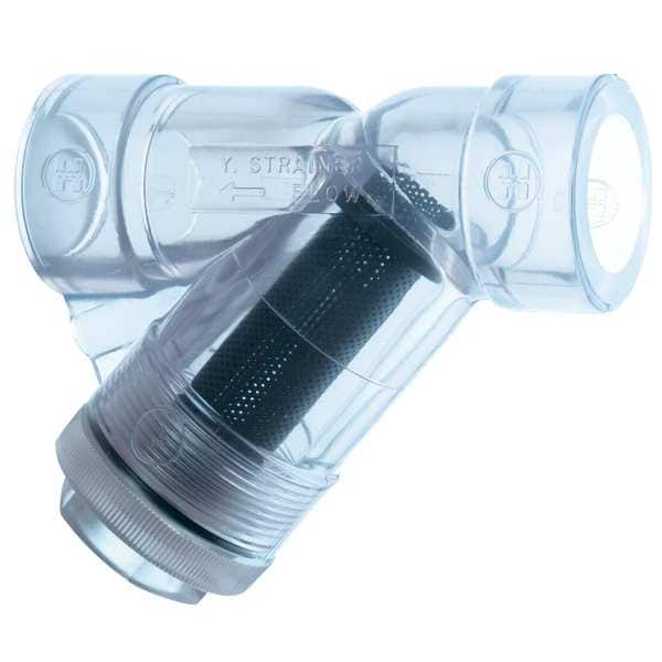 Hayward YS00150T $128.85 1 1/2 in, Threaded, Clear PVC, Y Strainer, 150 ...