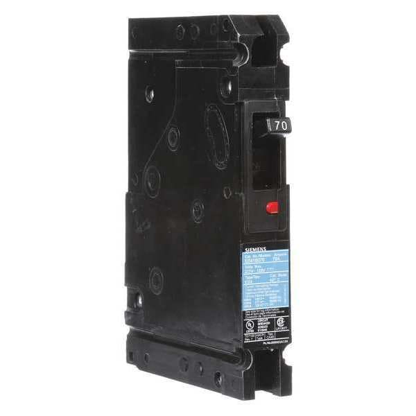 SIEMENS 70A, 1 pole Molded Case Circuit Breaker, ED4, 120/277V AC ...