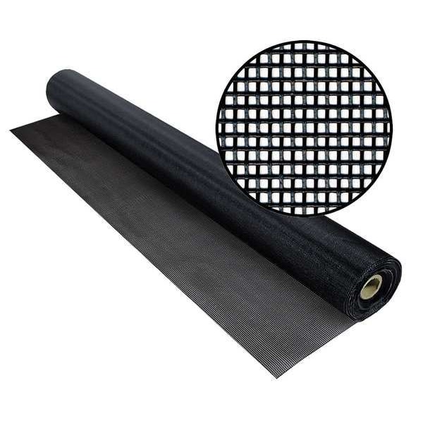 Door and Window Screen, Vinyl Coated Polyester, 48 in W, 100 ft L, 0 ...
