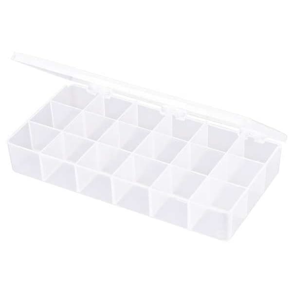 Flambeau Compartment Box with 18 compartments, Plastic, 1 3/8 in H x 4 ...