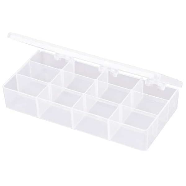 Flambeau Compartment Box with 12 compartments, Plastic, 1 3/8 in H x 3 ...