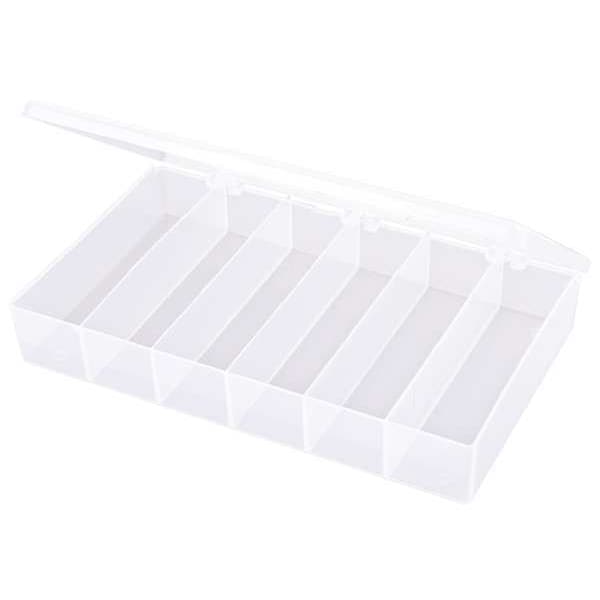Flambeau Compartment Box with 6 compartments, Plastic, 1 3/4 in H x 6-3 ...