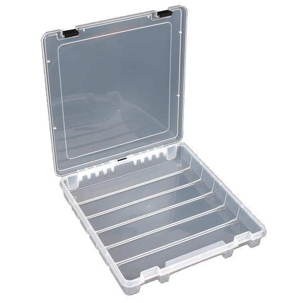 Flambeau Compartment Box with 1 compartments, Plastic, 2 in H x 15 in W ...