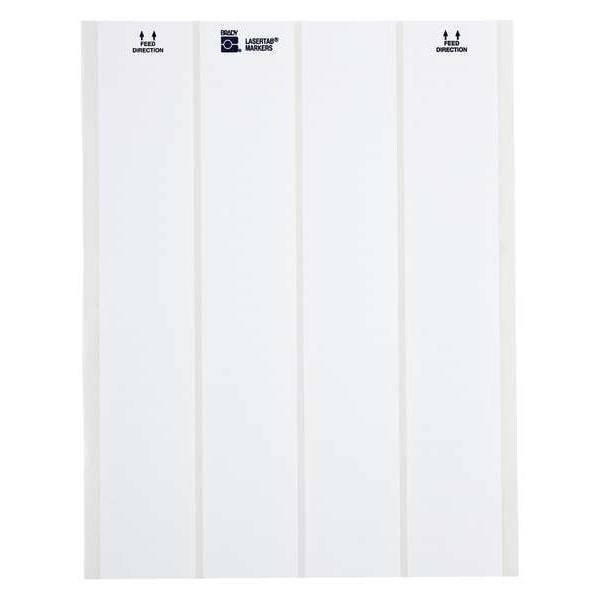 Brady Write On Wire Marker, Polyester White, LAT-3-747-10 LAT-3-747-10 ...