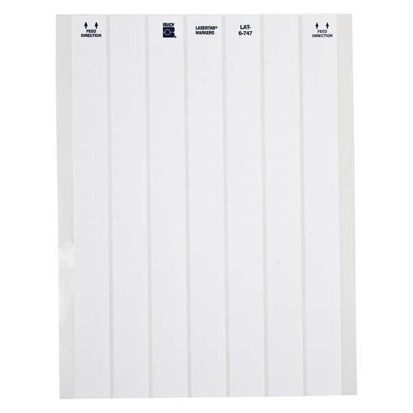 Brady Write On Wire Marker, Polyester White, LAT-6-747-10 LAT-6-747-10 ...