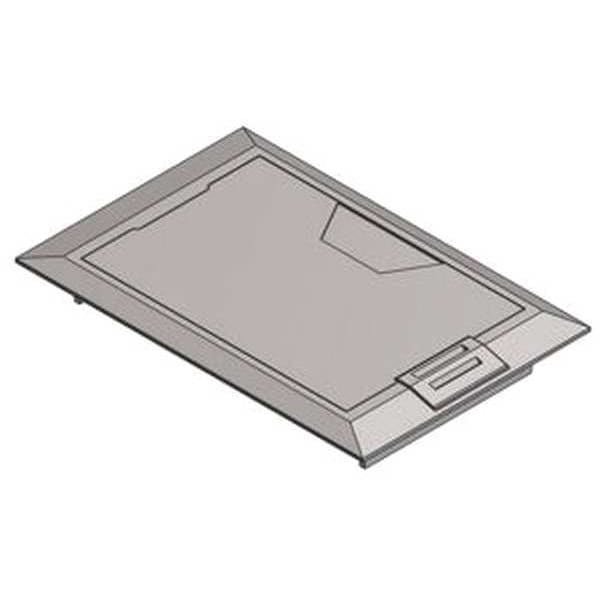 Steel City Floor Box Cover, 1, Rectangular, Aluminum 664-CST-SW-ALM | Zoro