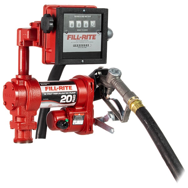 Fill-Rite Fuel Transfer Pump, 12V DC, 20 gpm Max. Flow Rate , 1/4 HP ...