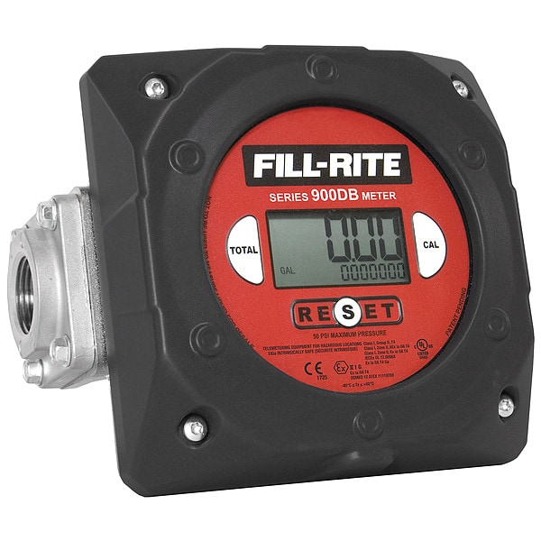 Fill-Rite Meter, Digital, 1 In, 6 to 40 GPM 900CD | Zoro