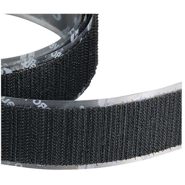 VELCRO BRAND 75 ft. x 1 in. Hook Reclosable Fastener, Black Roll ...