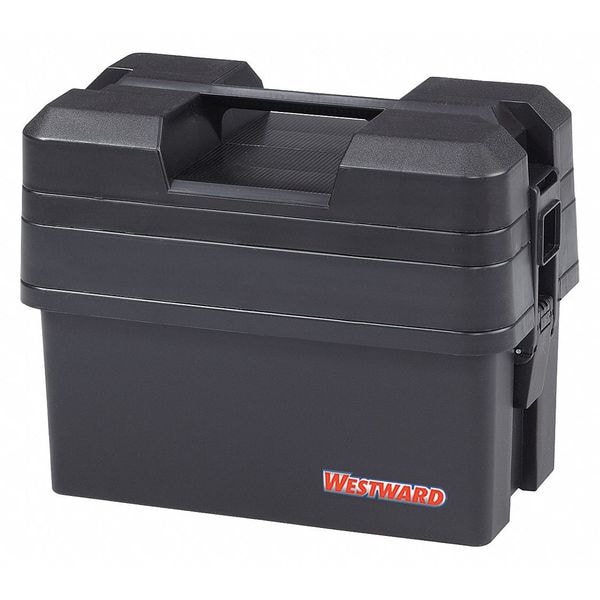 Westward Portable Tool Box, Polypropylene, Black 30RZ33 | Zoro