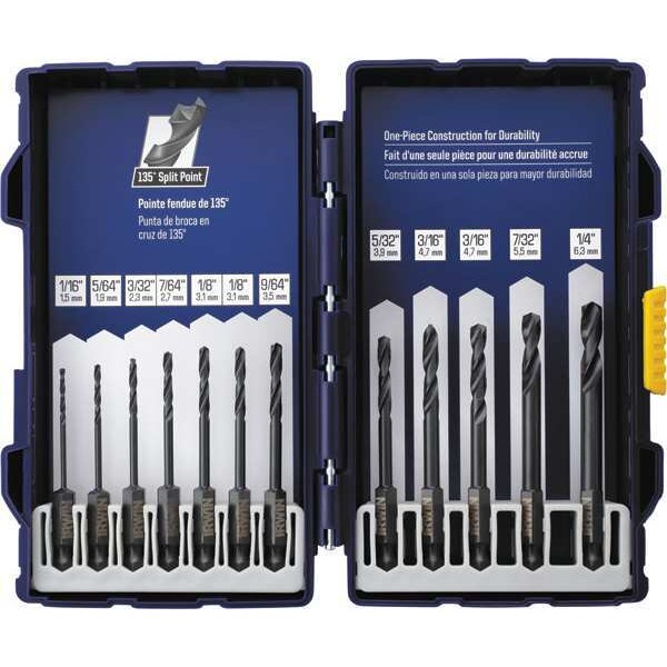 Irwin Impact Ready Drill Bit Set, 12 pcs. 1881277 | Zoro