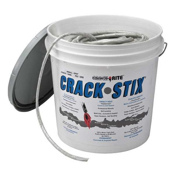 Crack Stix Crack Filler, Pail, Gray, Crack Rite 2061 | Zoro