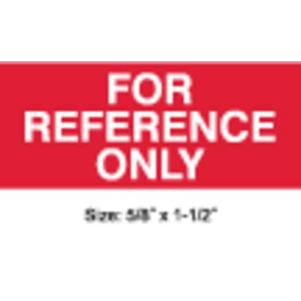 Stranco Calibration Label, ENG, White/Red, PK350 TC-10936 | Zoro