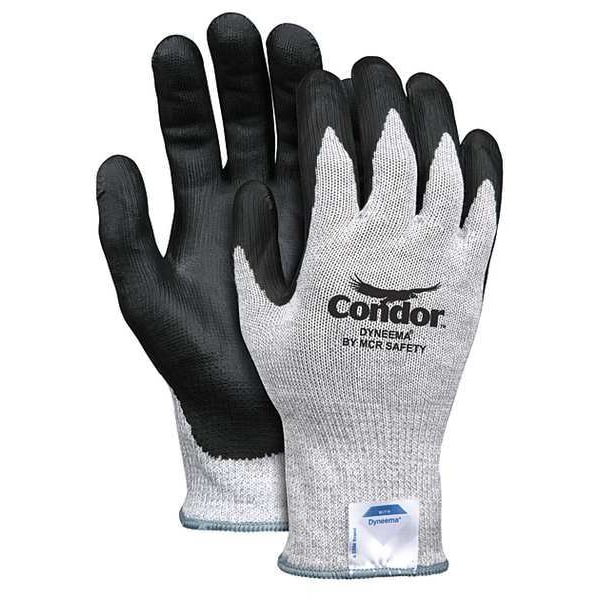 Condor Cut Resistant Coated Gloves, A5 Cut Level, Black/Gray, L 30YP45 ...
