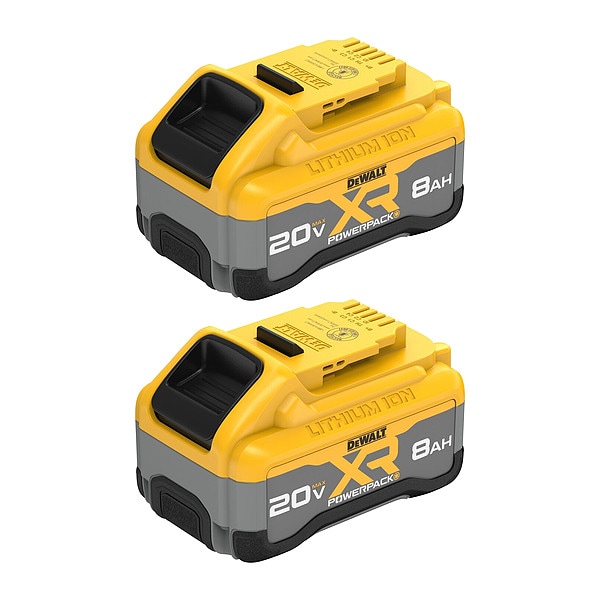 Dewalt 20V MAX* XR POWERPACK 8.0Ah Battery (2 PK) DCB2108-2 | Zoro