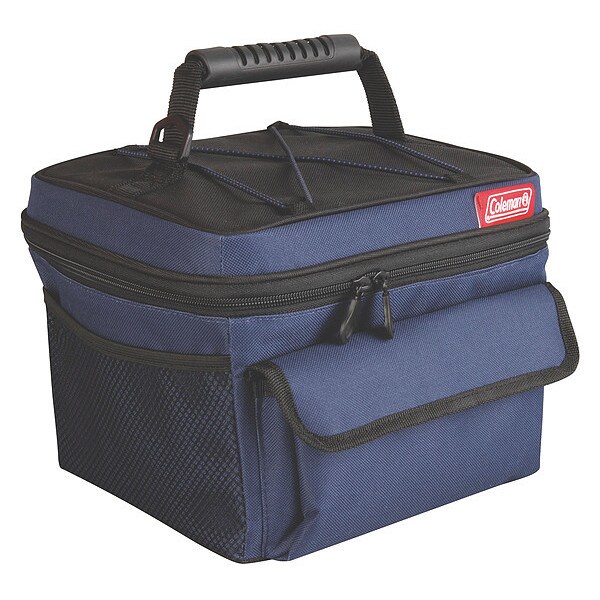 Coleman Rugged Lunch Cooler, 10Can, Black/Blue, PK4 2000013750 | Zoro