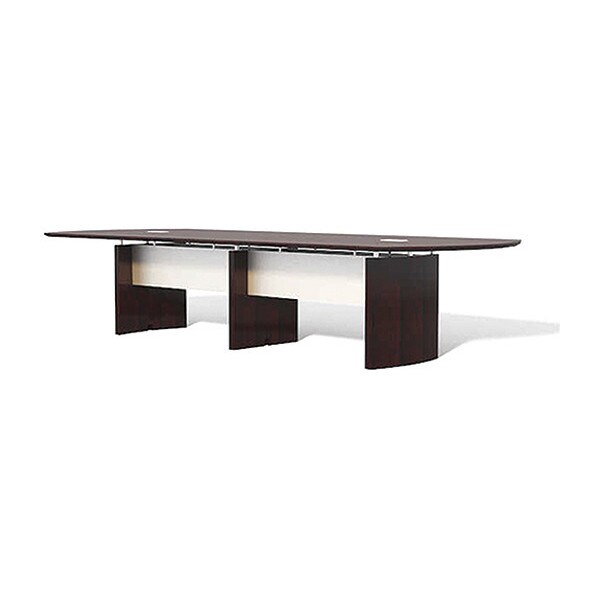 Mayline Boat Napoli 12 Ft. Conference Table, 144 X 54 X 29.5, Wood Top ...