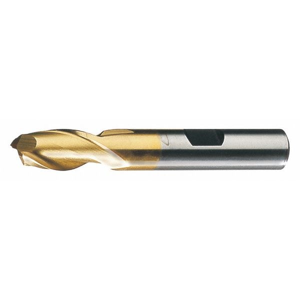 Cleveland 2-Flute HSS Square Single End Mill Cleveland HG-2-TN TiN 3/8 ...