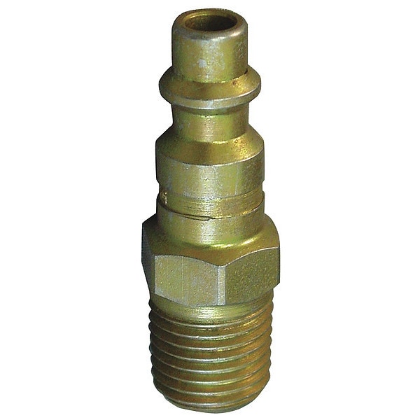 Hansen Coupler Plug, (M)NPT, 1/4, Brass B10 | Zoro