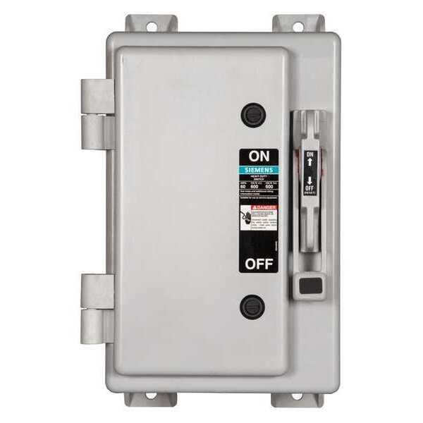 Siemens Safety Switch, Nonfusible, 3PST, Three Phase, NEMA 4X, Indoor ...