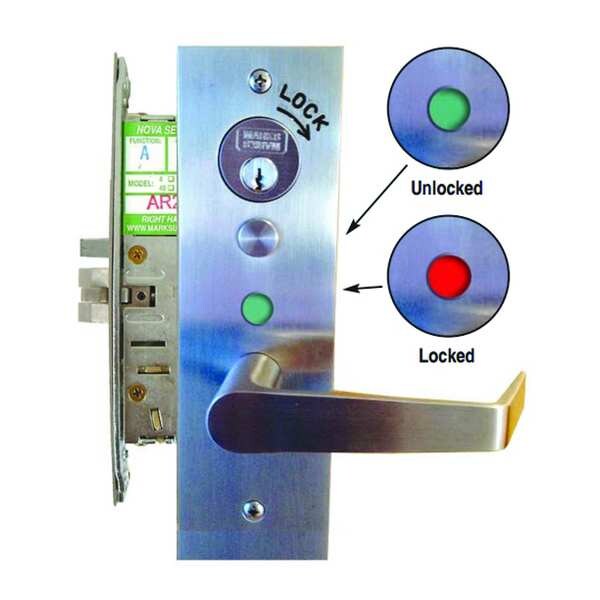 Marks Usa Lever Lockset, Mechanical, Classroom, Grd.1 LA318GJ/32D | Zoro