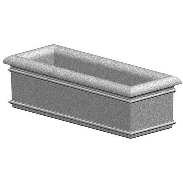 Petersen Manufacturing 60" x 24" Security Planter, Concrete A60X24X18 ...