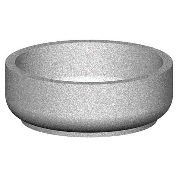 Petersen Manufacturing 48" Round Security Planter, Concrete RP48X17 | Zoro